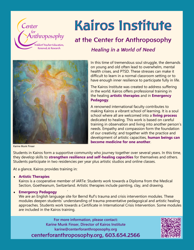 Kairos Institute - CFA - Training in Artistic Therapies